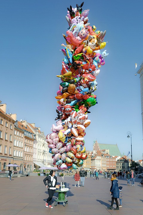 Balloons City Square Street Vendor - Free photo on Pixabay
