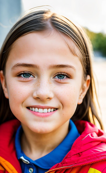 Download Little Girl Child Portrait Royalty-Free Stock Illustration ...