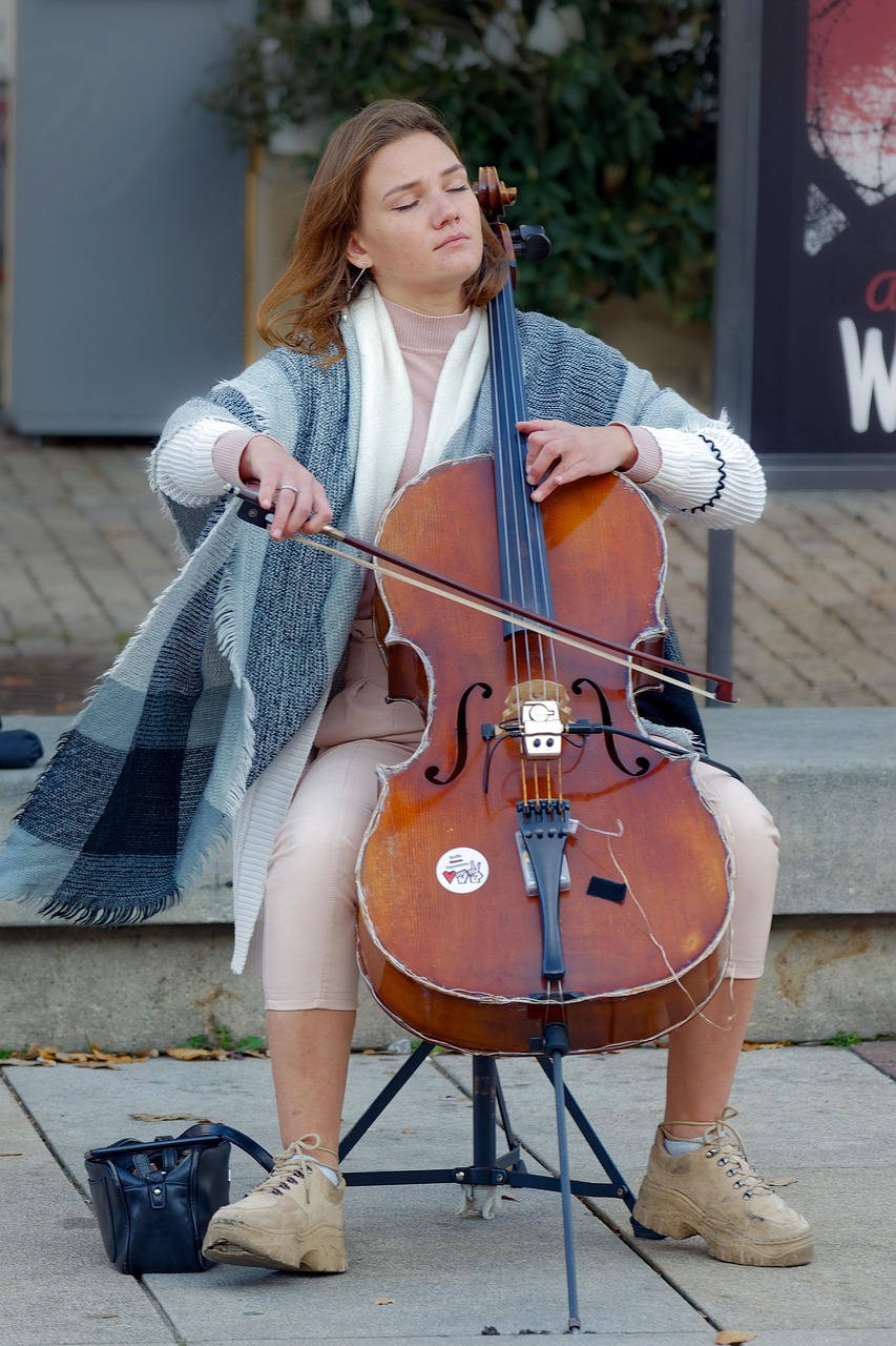 Woman Busker Cello - Free photo on Pixabay