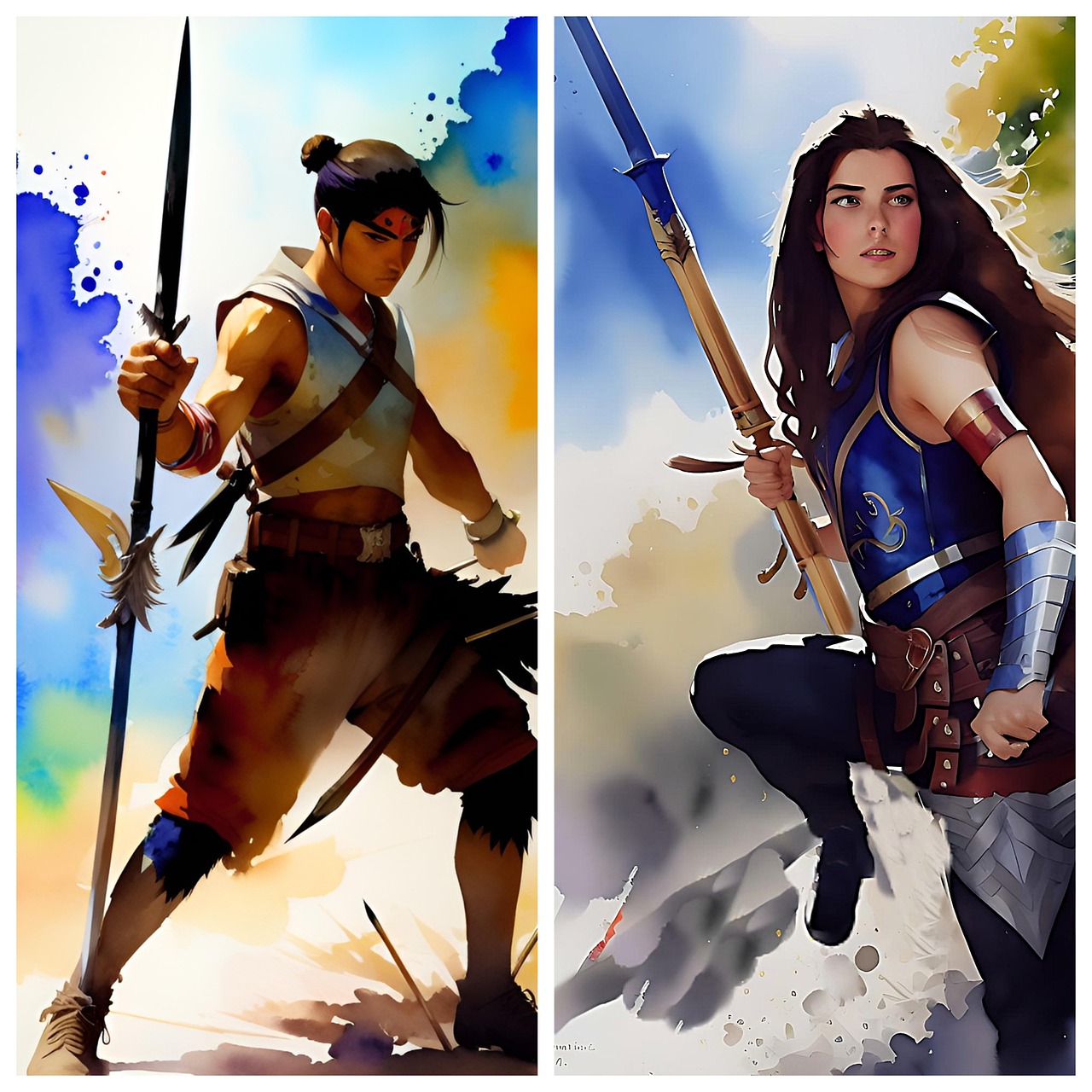 Download Warriors, Fantasy, Woman. Royalty-Free Stock Illustration ...
