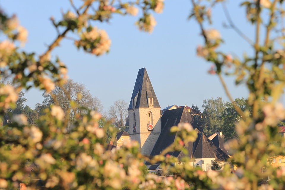 Download Church Tower, Spring, Church. Royalty-Free Stock Illustration ...