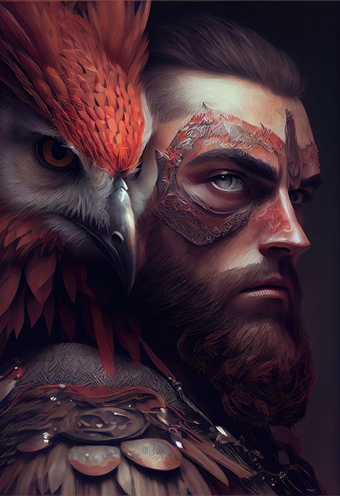 Download Ai Generated, Owl, Viking. Royalty-Free Stock Illustration ...