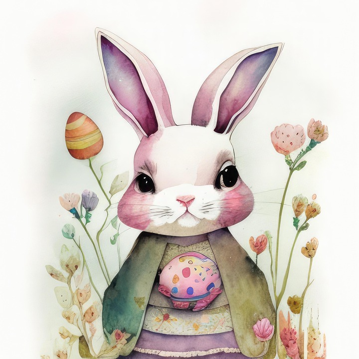 Download Easter, Bunny, Rabbit. Royalty-Free Stock Illustration Image ...