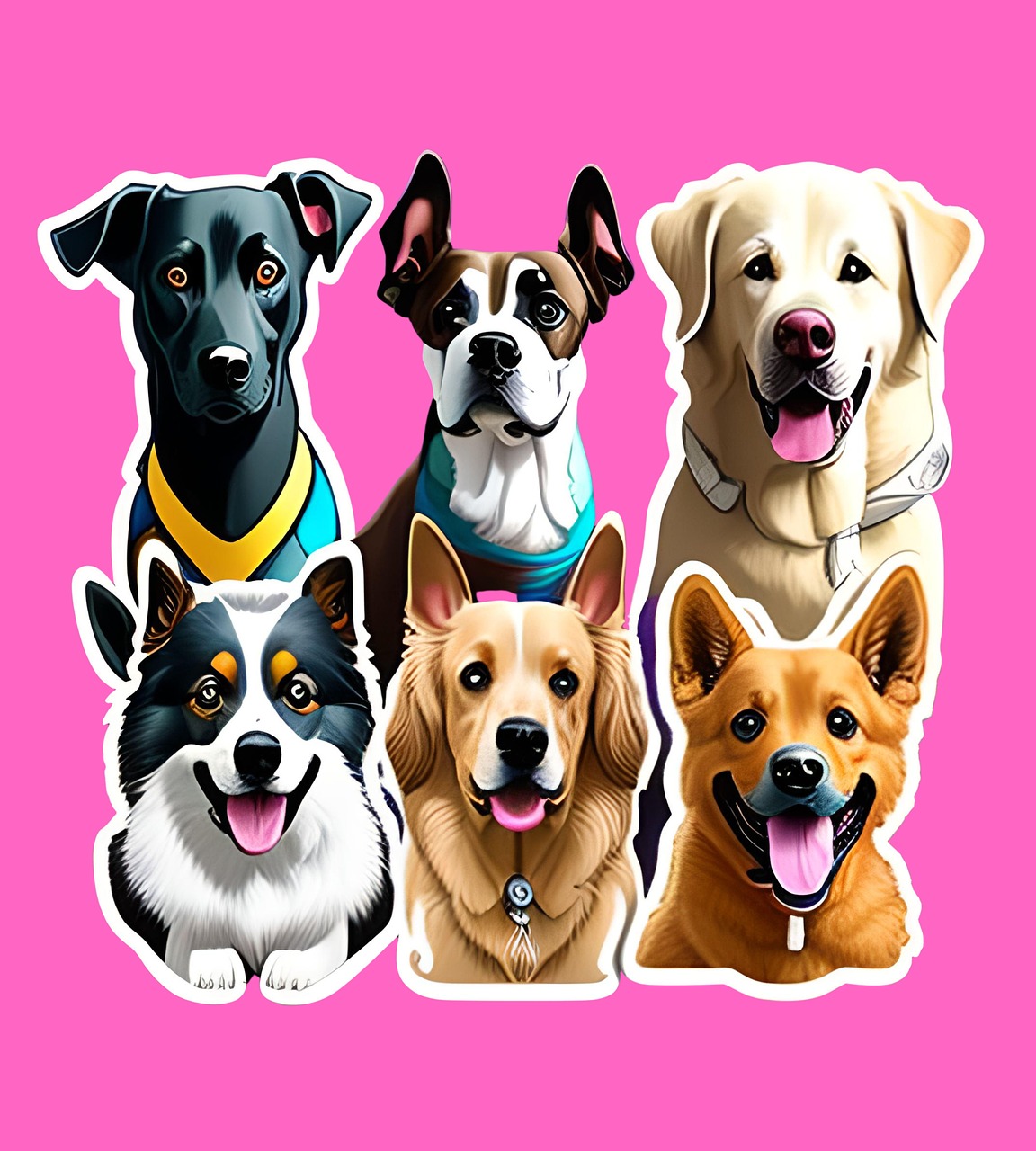 Anjing Peliharaan Stiker Ai - Gambar gratis di Pixabay - Pixabay