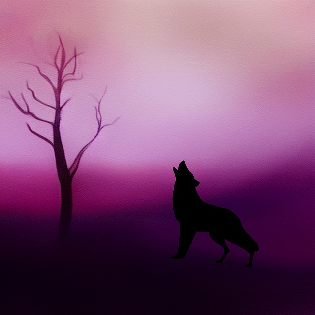 Download Wolf, Tree, Silhouette. Royalty-Free Stock Illustration Image ...