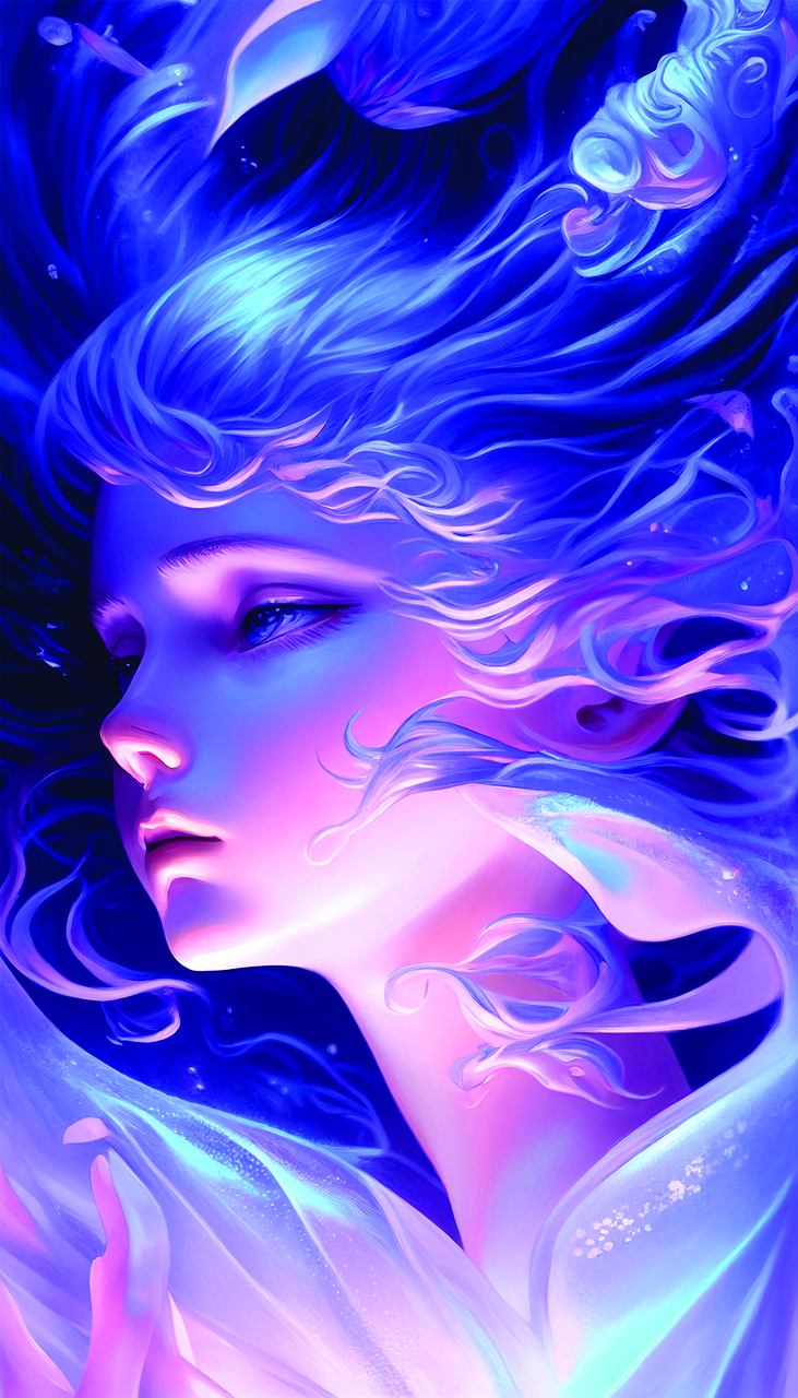 Download Girl Floating Hair 3D Photo Royalty-Free Stock Illustration ...