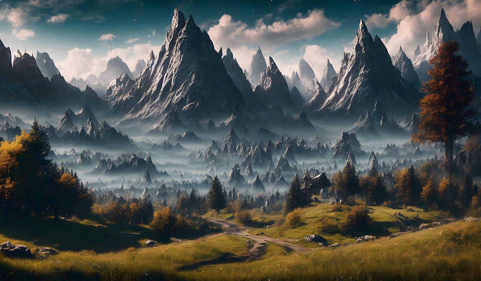 Download Art, Mountains, Painting. Royalty-Free Stock Illustration Image - Pixabay