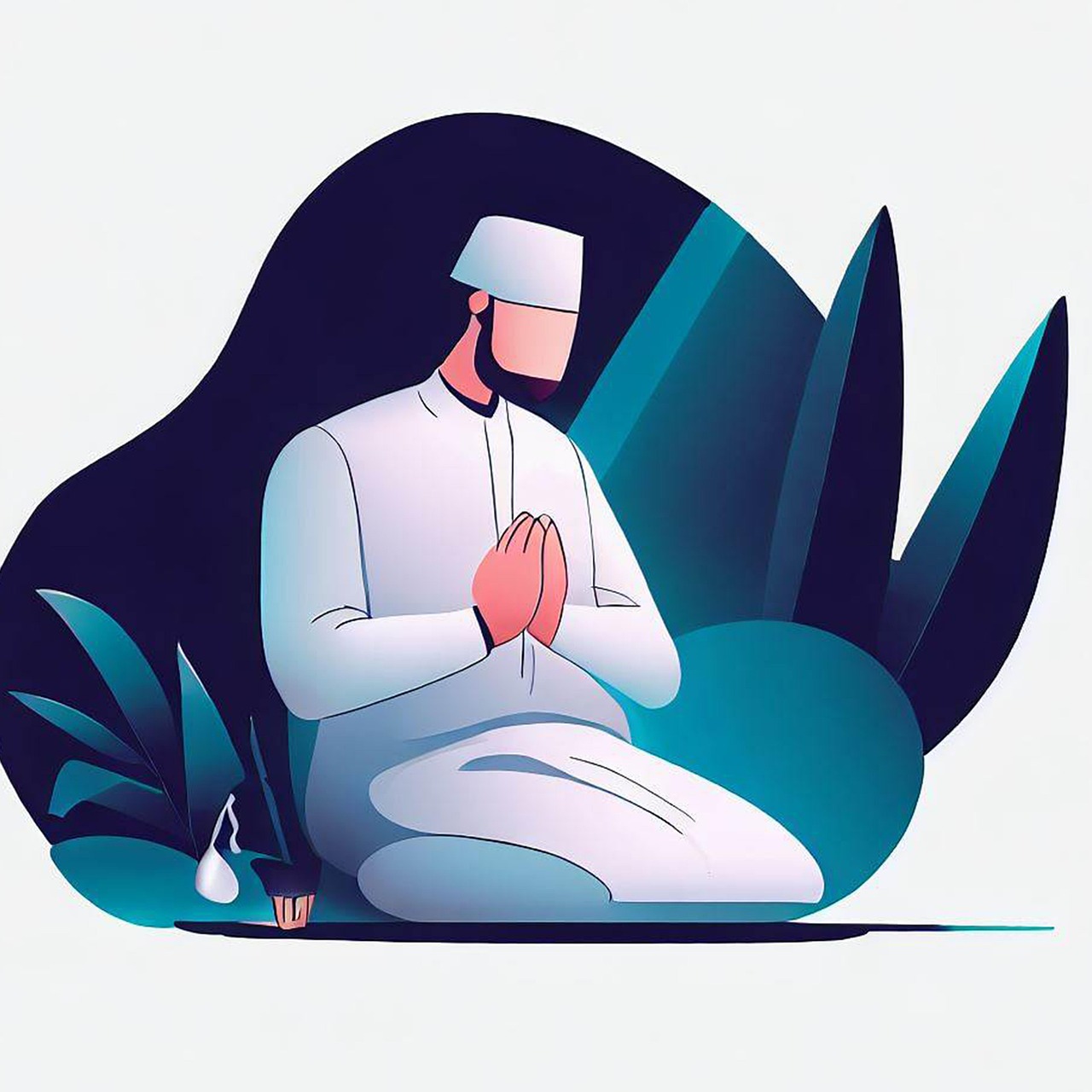 Download Praying Crescent Moon Royalty Free Stock Illustration Image Download Praying Crescent Moon Royalty Free Stock Illustration Image