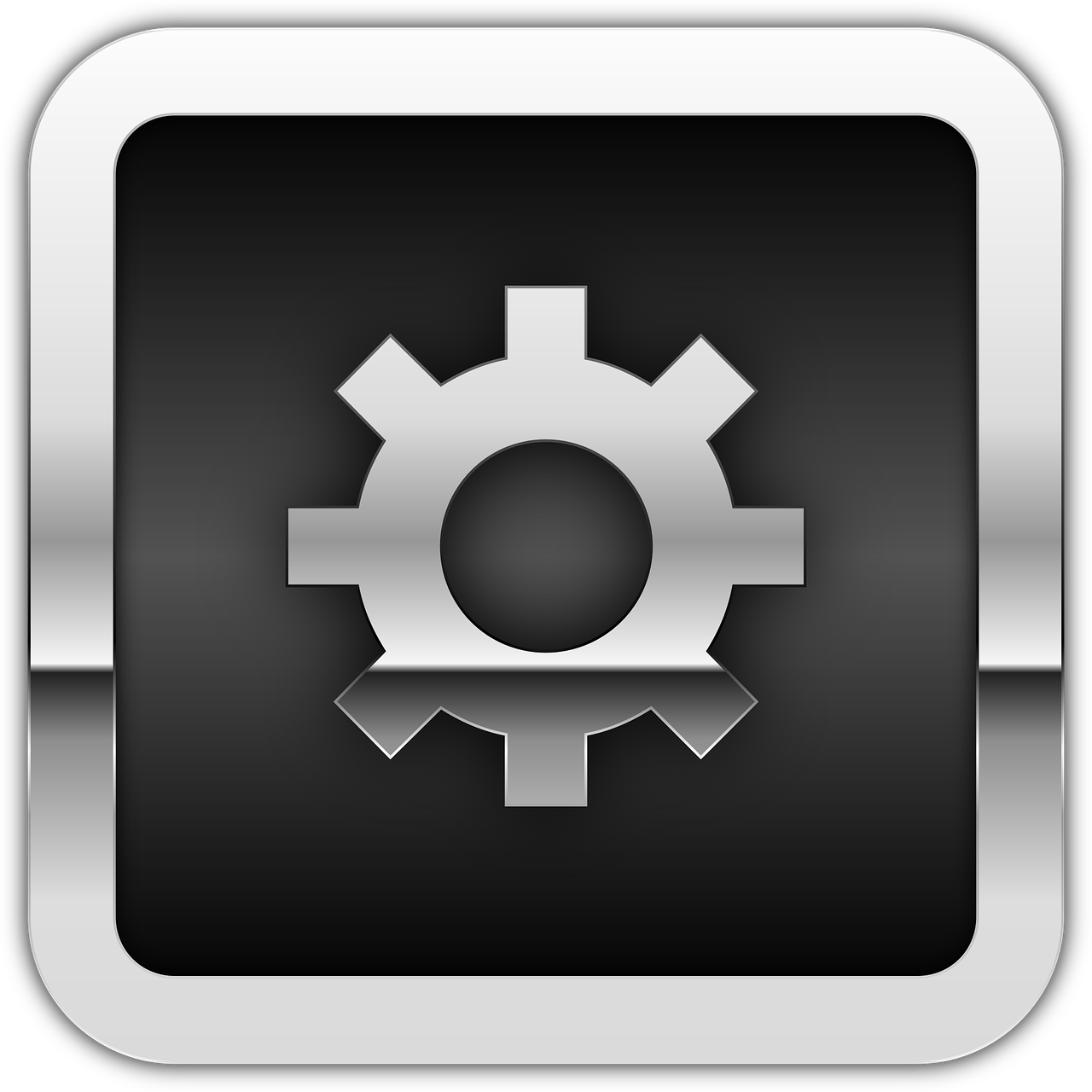Download Icon Button Chrome Royalty Free Vector Graphic Pixabay