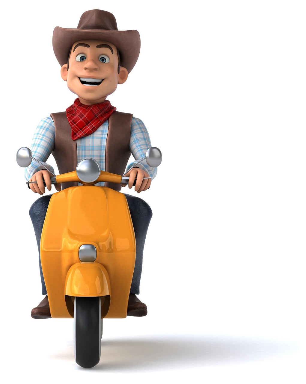 Download Cowboy Farmer Scooter Royalty-Free Stock Illustration Image ...