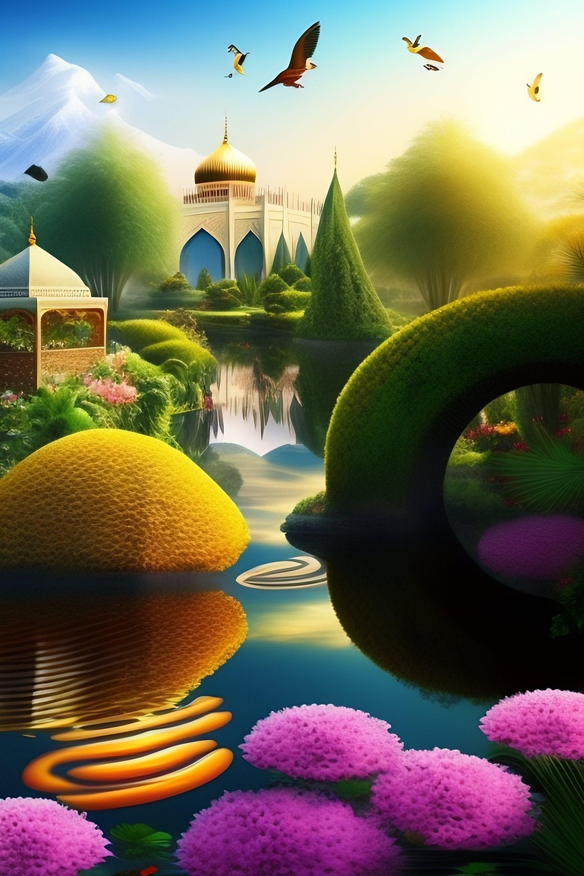 Download Garden, Spring, Mosque. Royalty-Free Stock Illustration Image ...