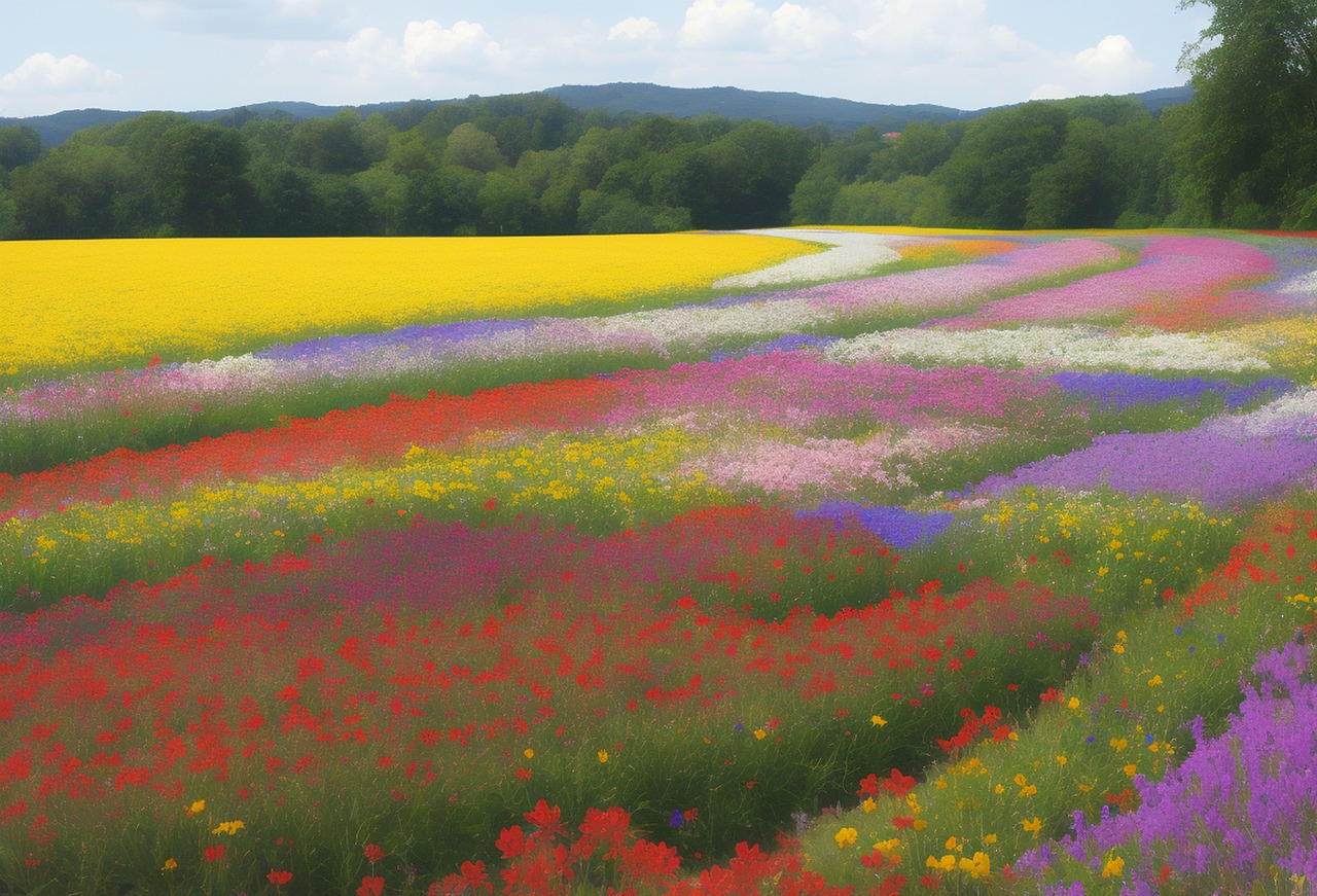 Download Ai Generated, Flowers, Flower Field. Royalty-Free Stock ...