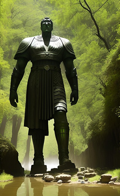 Download Ai Generated, Statue, Warrior. Royalty-Free Stock Illustration ...