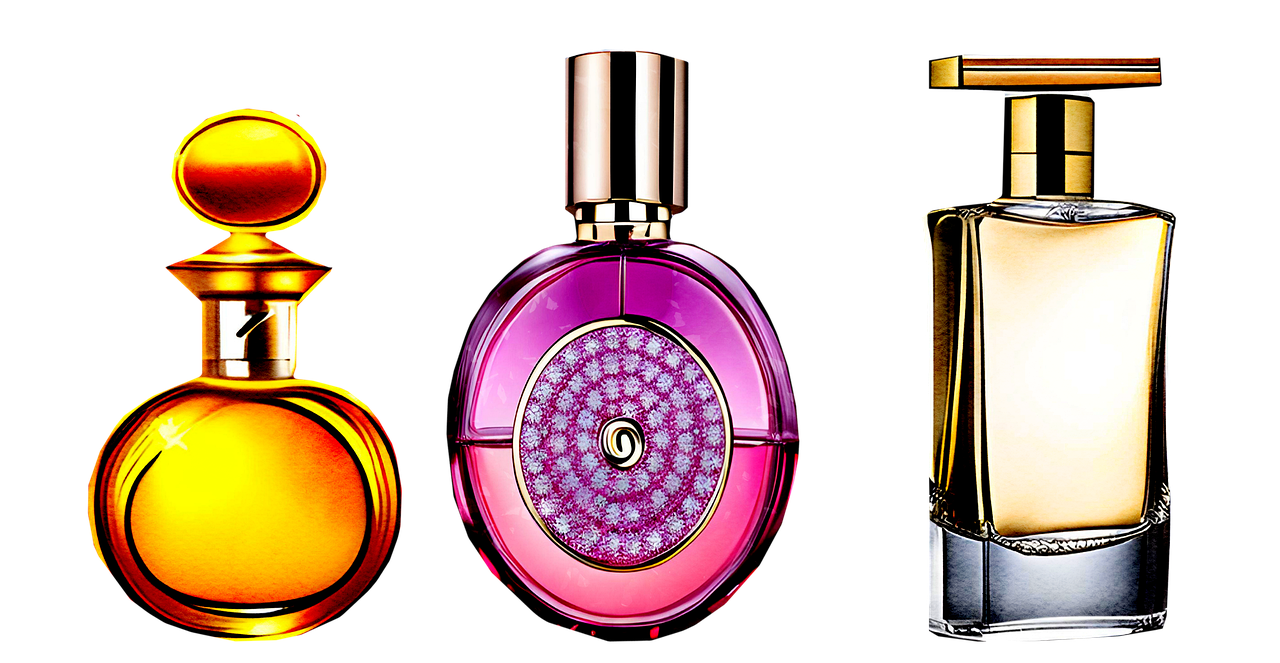 Download Cologne Perfume Bottles Royalty Free Stock Illustration