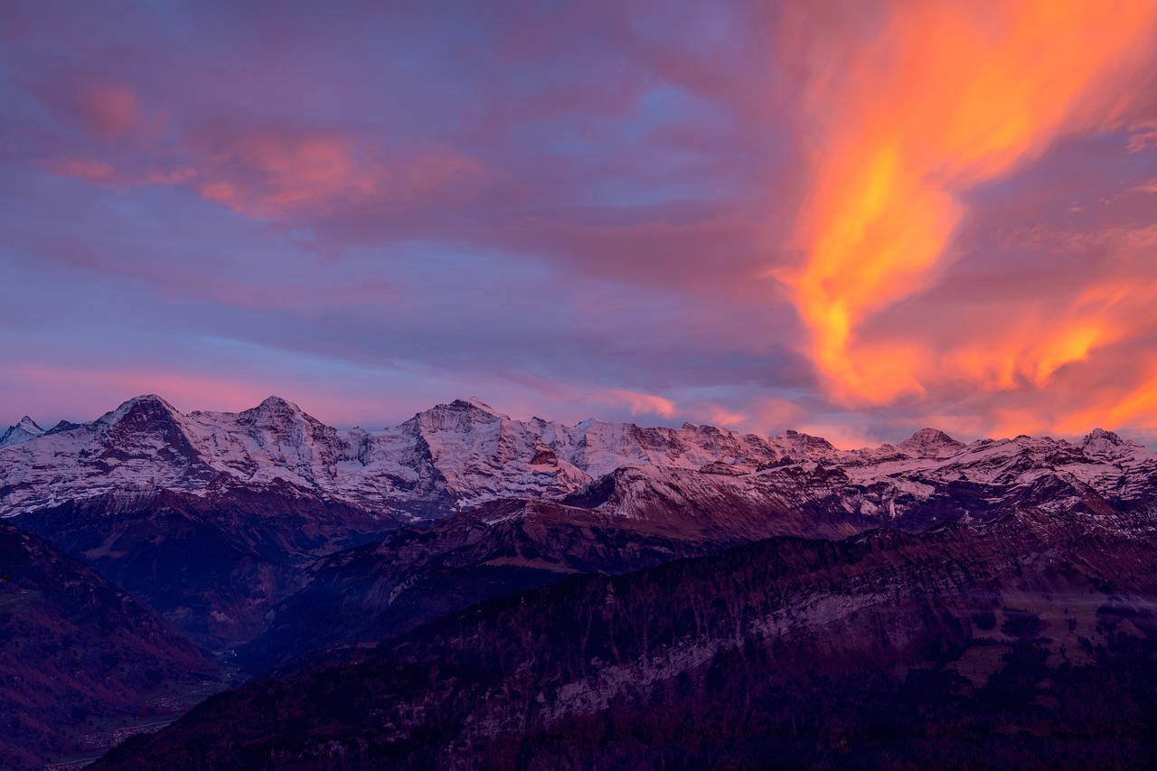 Montañas Atardecer Alpes - Foto gratis en Pixabay - Pixabay