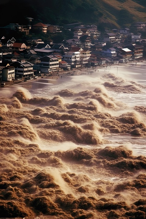 Download Tsunami, Sea, Nature. Royalty-Free Stock Illustration Image ...