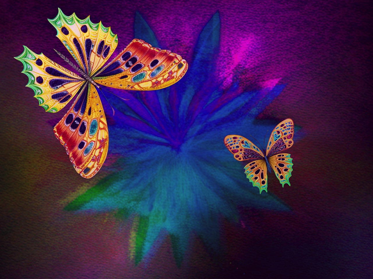 Papillon Fleur Psychédélique - Image gratuite sur Pixabay - Pixabay