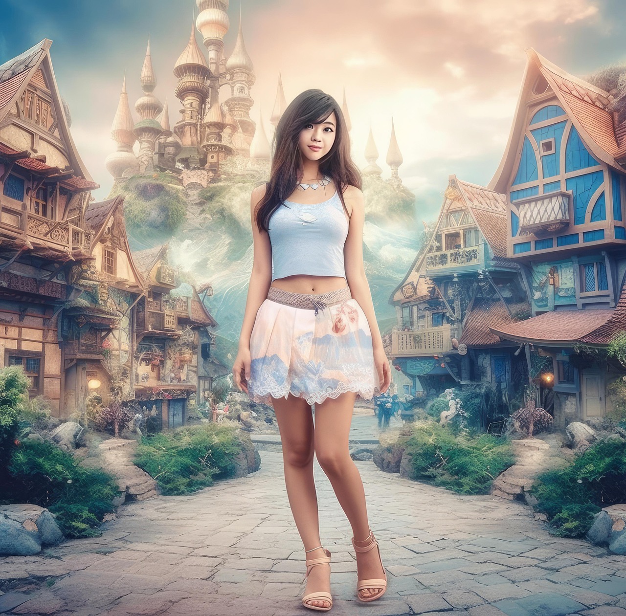 Download Asia Girl Country Royalty Free Stock Illustration Image