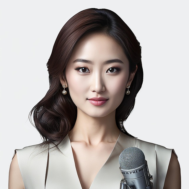 Download A Female Announcer, A Female Anchor, Career Woman. Royalty ...