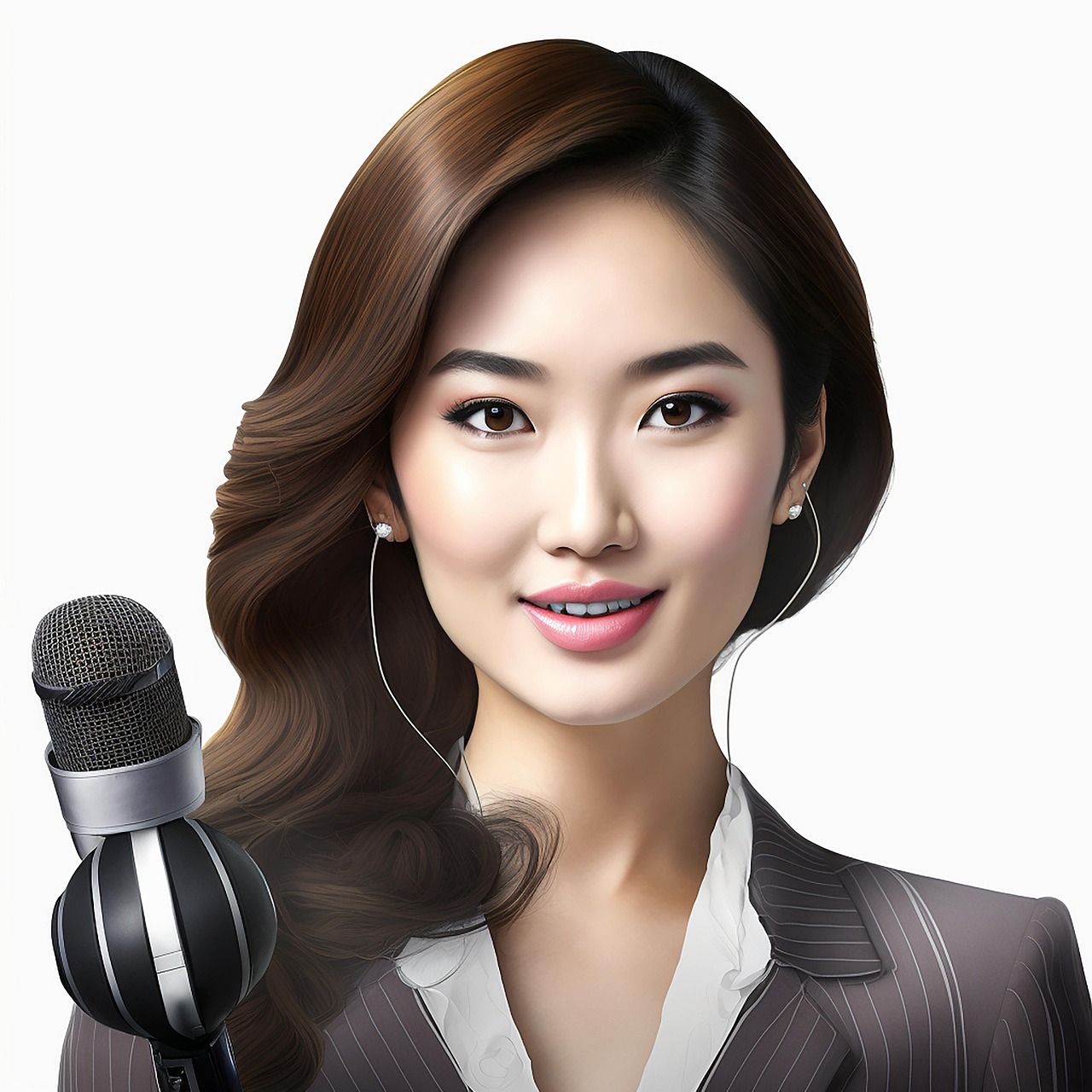 Download Female Announcer, Female Anchor, Career Woman. Royalty-Free ...
