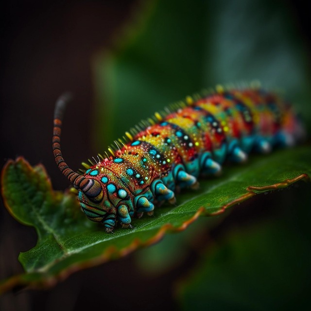 Download Ai Generated Caterpillar Insect Royalty Free Stock