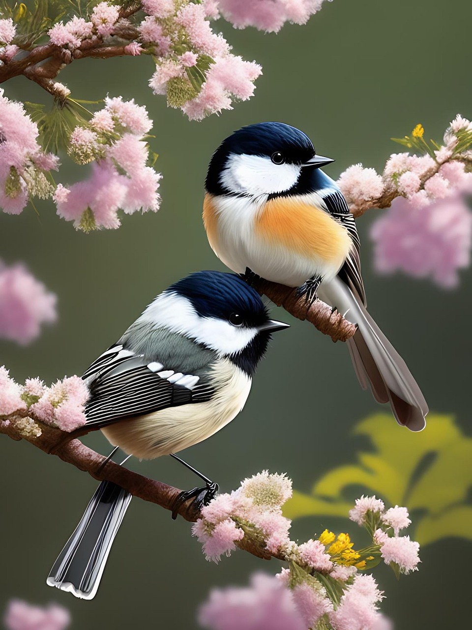 Download Ai Generated, Chickadees, Birds. Royalty-Free Stock ...