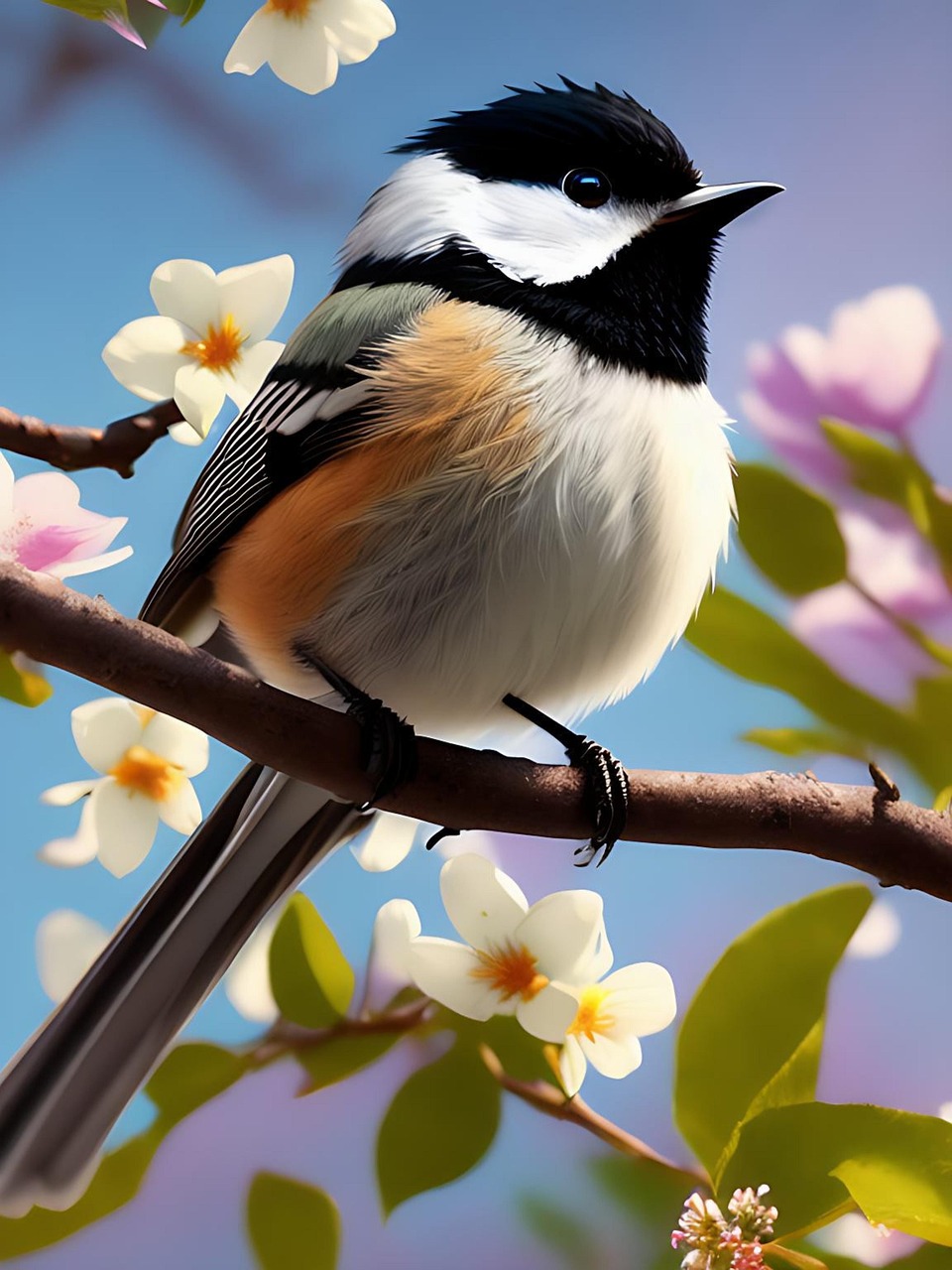 Download Ai Generated, Chickadee, Bird. Royalty-Free Stock Illustration ...