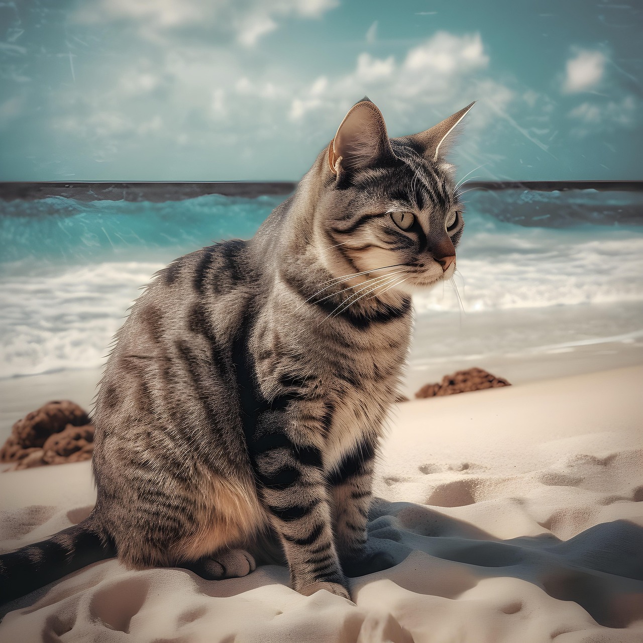 Katze Strand Meer - Kostenloses Bild auf Pixabay - Pixabay