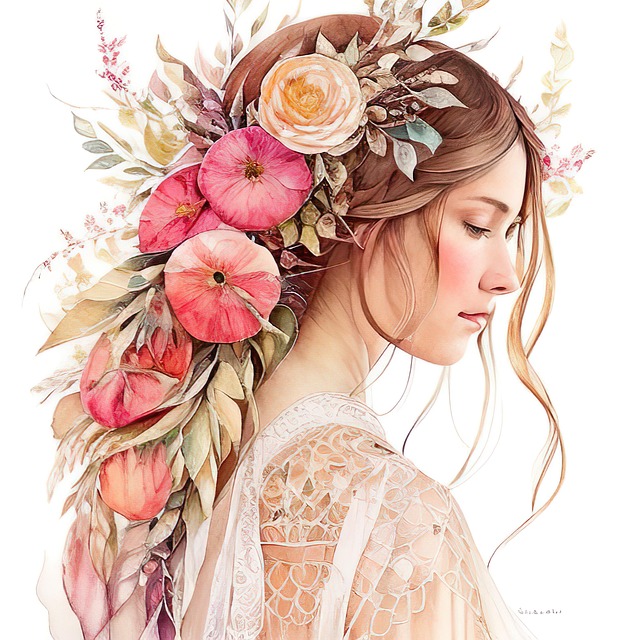 Download Beautifull Boho Woman, Boho, Flowers. Royalty-Free Stock ...