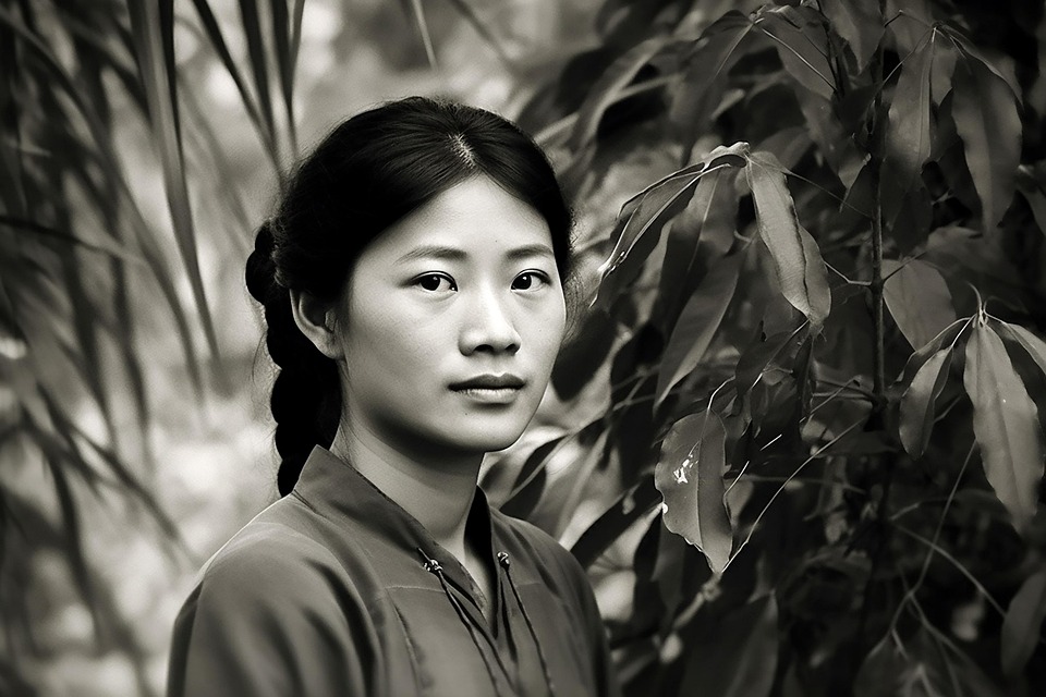 Download Chinese, Woman, Portrait. Royalty-Free Stock Illustration ...