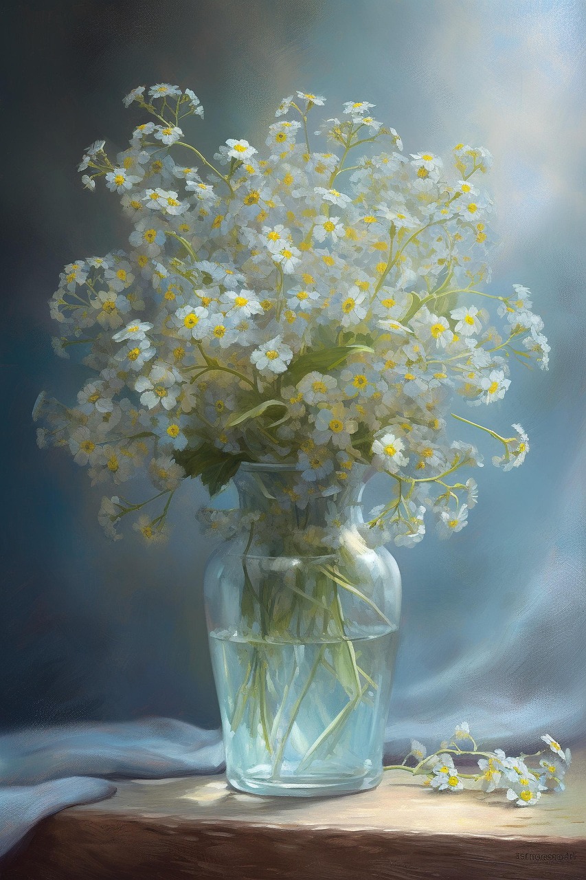 Ai Generado Flores Nomeolvides - Foto gratis en Pixabay