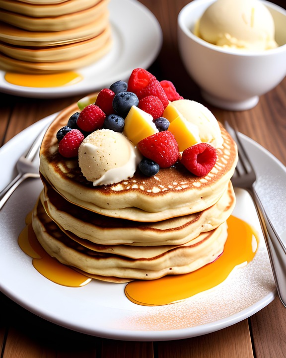 Download Pancakes, Breakfast, Food. Royalty-Free Stock Illustration ...