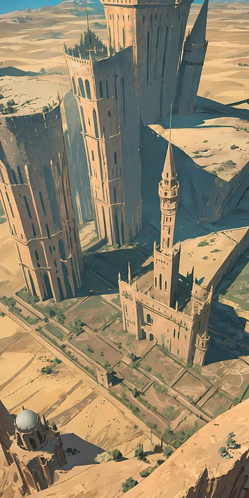 Download Desert, Tower, Fantasy. Royalty-Free Stock Illustration Image ...