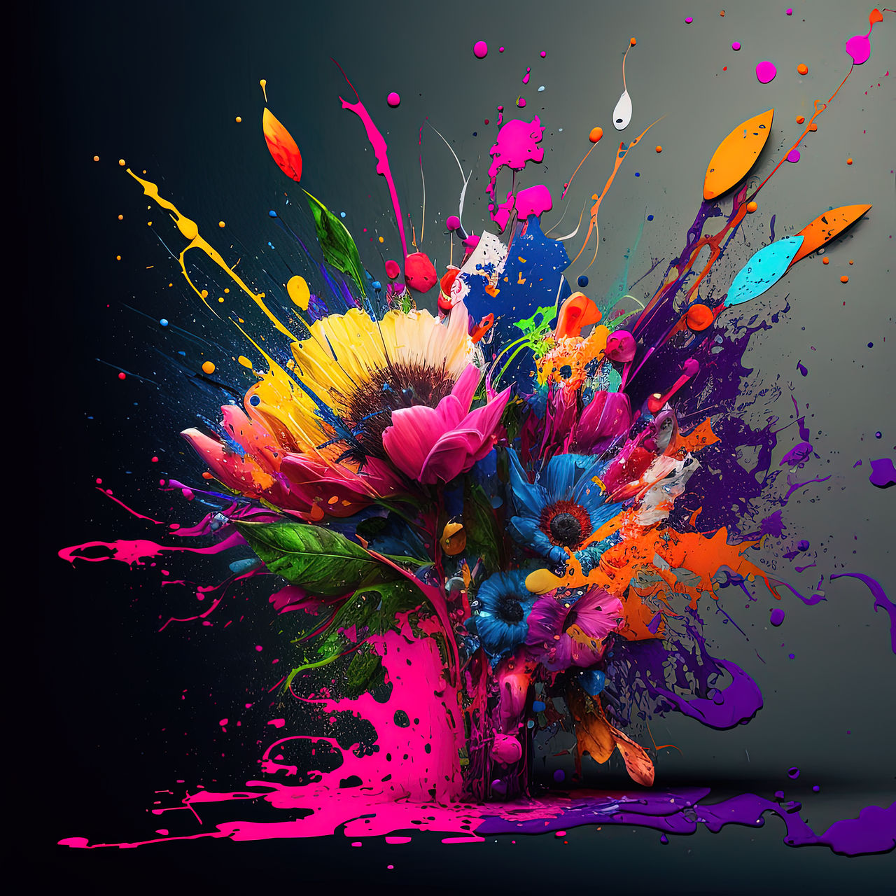 Download Ai Generated, Flower, Explosion. Royalty-Free Stock Illustration Image - Pixabay