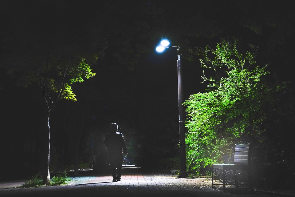 Man Street Lamp In The Evening - Free photo on Pixabay - Pixabay