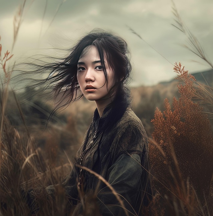 Download Ai Generated, Woman, Nature. Royalty-Free Stock Illustration ...