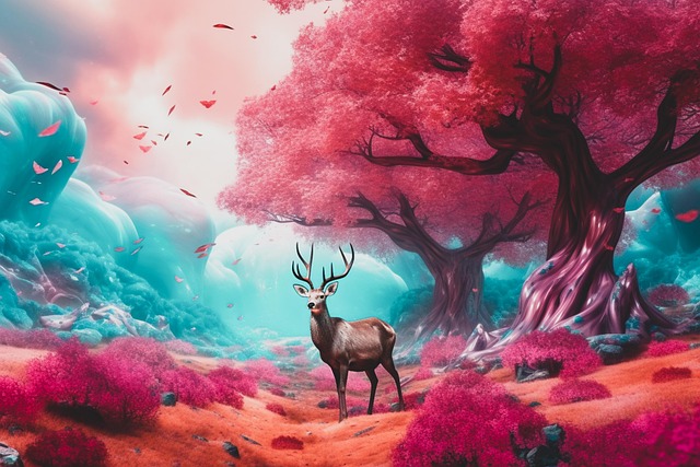 Download Deer, Forest, Colorful. Royalty-Free Stock Illustration Image ...