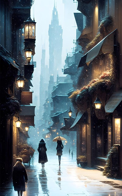Download Ai Generated, Street, City. Royalty-Free Stock Illustration ...
