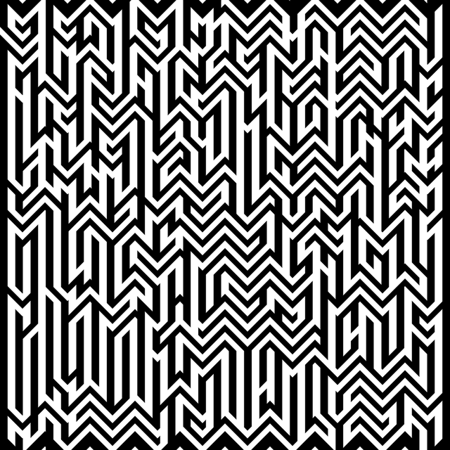 Download Monochrome Geometric Pattern Royalty Free Stock
