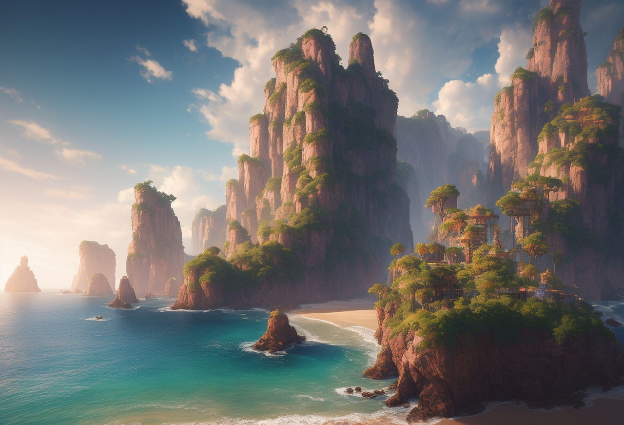 Download Ai Generated, Beach, Coast. Royalty-Free Stock Illustration ...