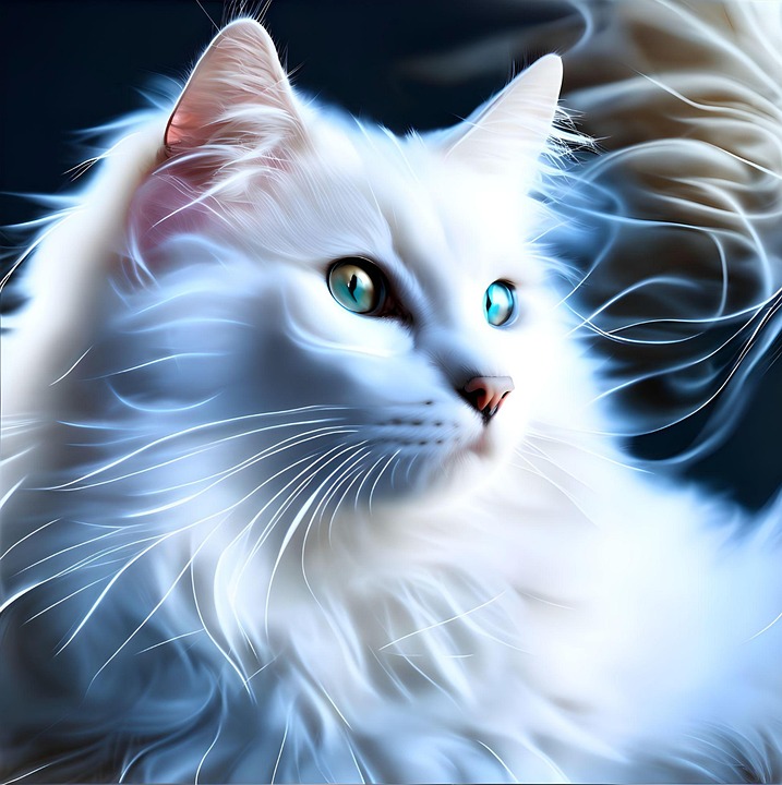 Download White Cat, Feline, Cat. Royalty-Free Stock Illustration Image ...