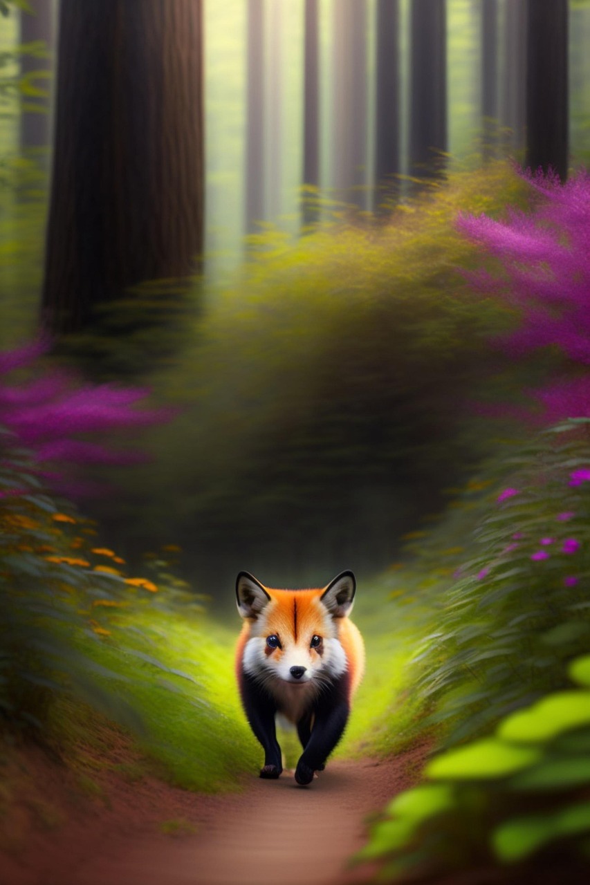 Download Ai Generated Fox Forest Royalty-Free Stock Illustration Image ...