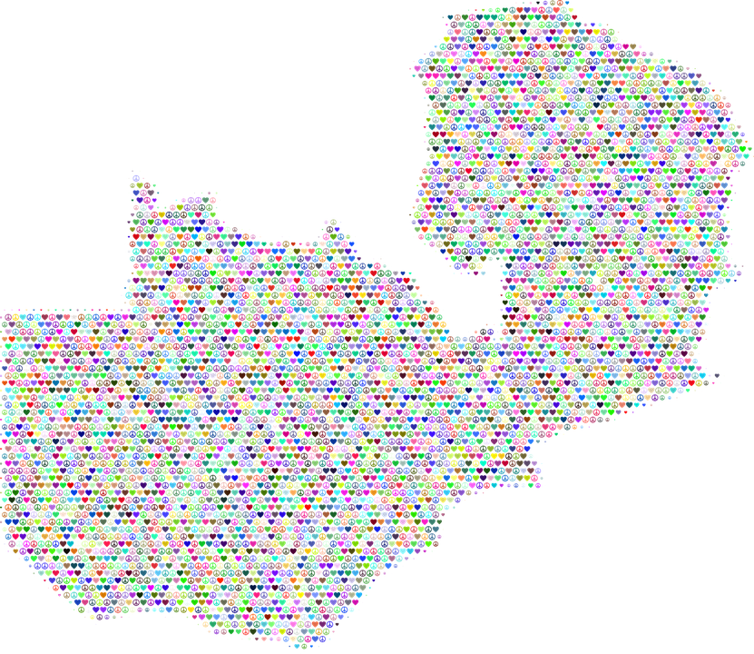 Zambia Large Color Map