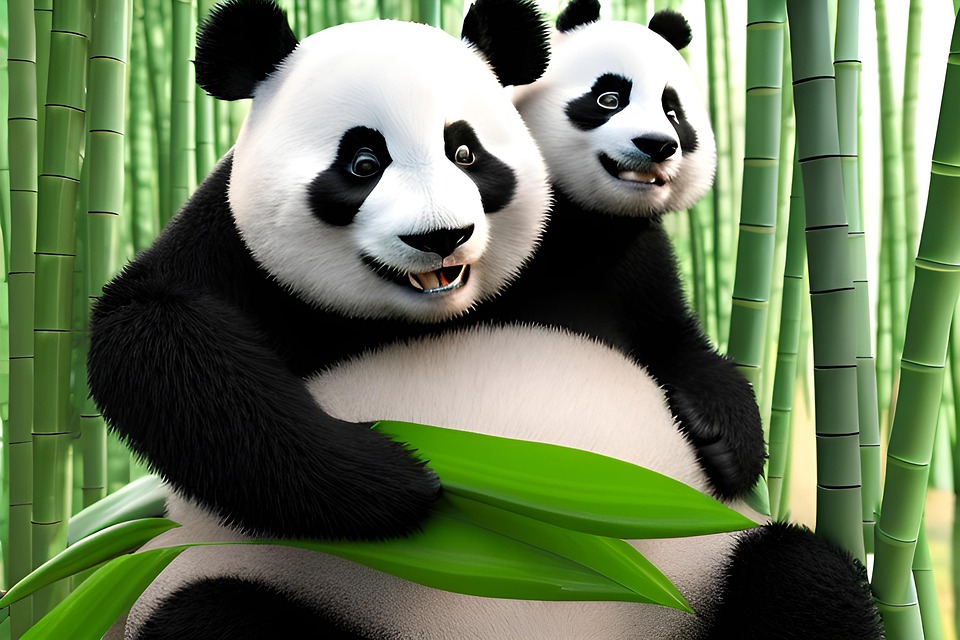 Flauschiger Panda