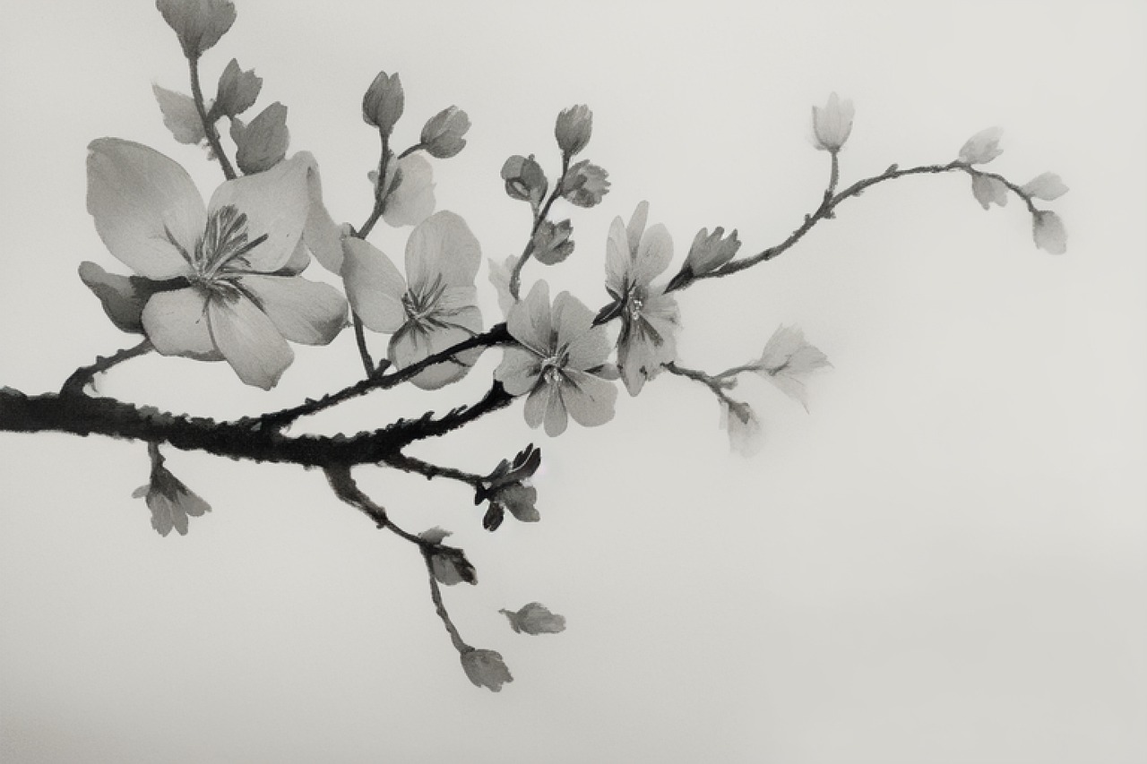 Bunga Alam Lukisan Tinta Skala - Foto gratis di Pixabay - Pixabay