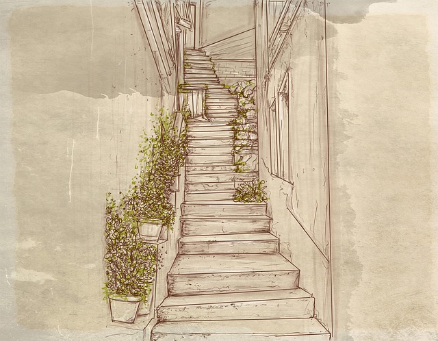 Download Stairway, House, Alley. Royalty-Free Stock Illustration Image ...