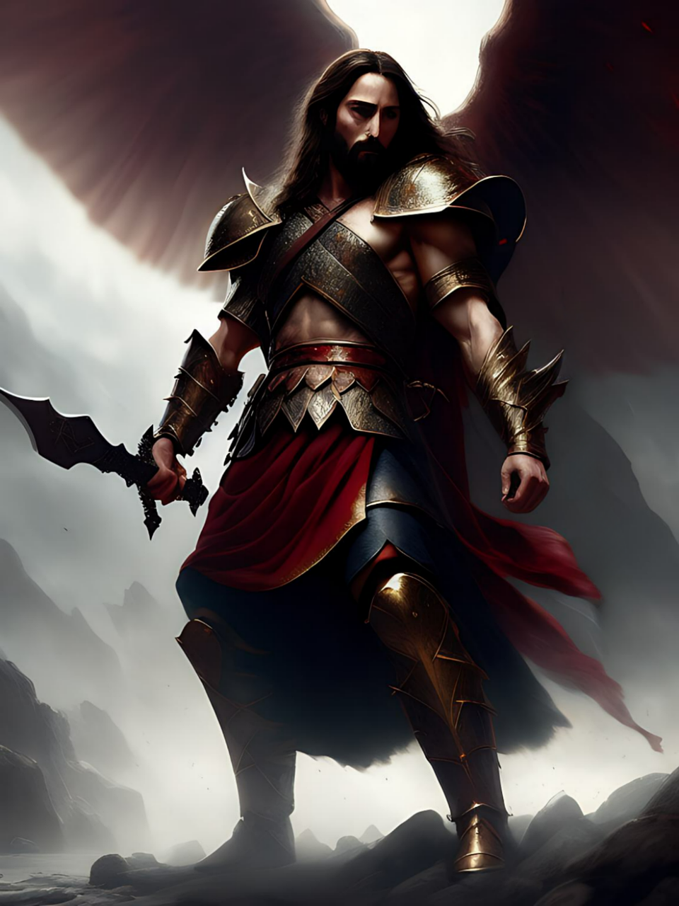 Michael Erkeengel Tegning Saint Michael
