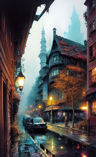 Download Ai Generated, City, Street. Royalty-Free Stock Illustration ...