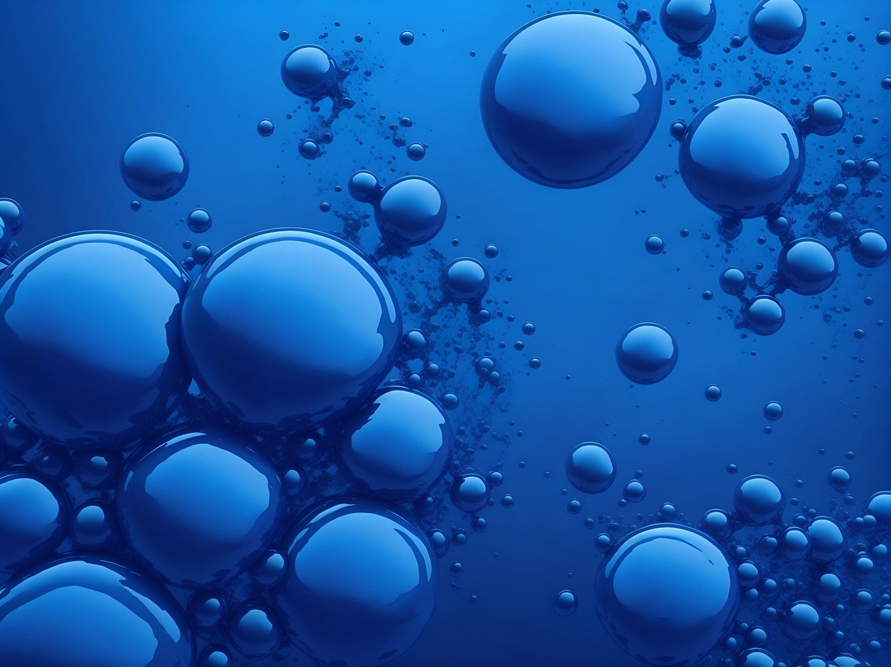 Water Bubbles Background Wallpaper