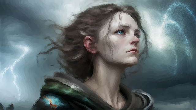 Download Woman, Storm, Light. Royalty-Free Stock Illustration Image ...